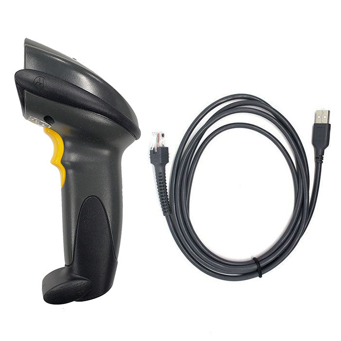 Symbol DS6707 2D/1D/QR Handheld Barcode Scanner with Extended Coiled U ...